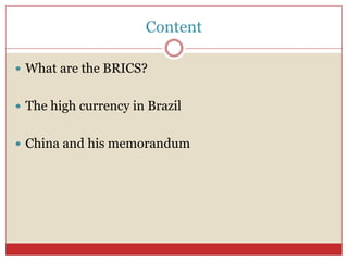 Presentation of the brics | PPTX