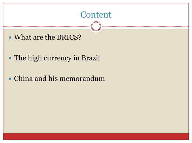 Presentation of the brics | PPTX