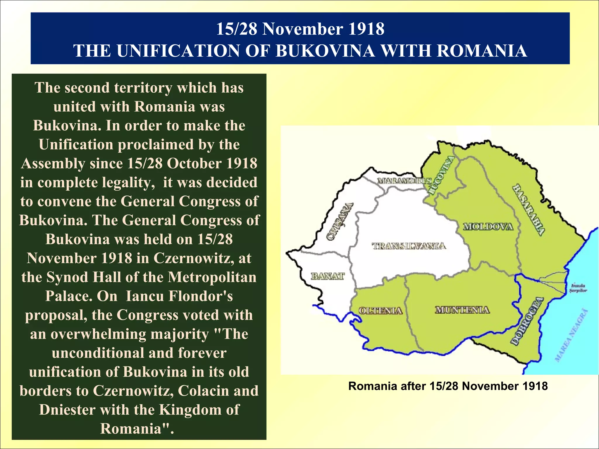 Presentation of the great unification on december 1st | PPT