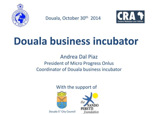 Presentation of the incubator | PDF