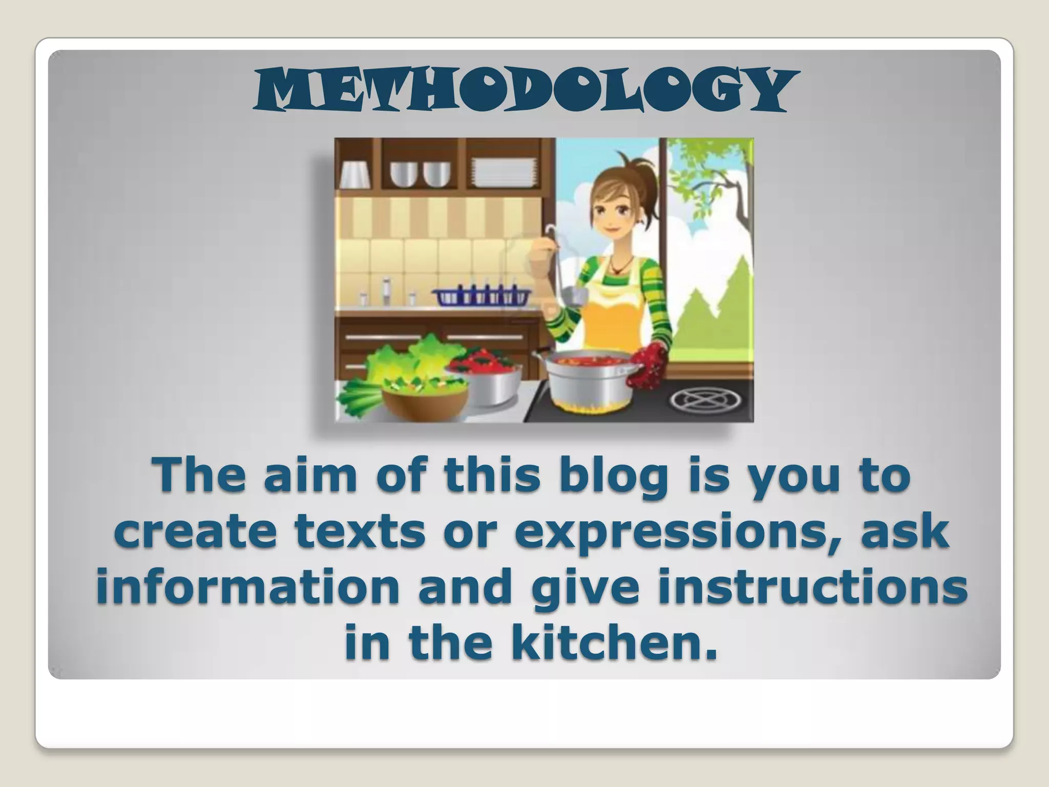 Presentation of the kitchen | PPTX