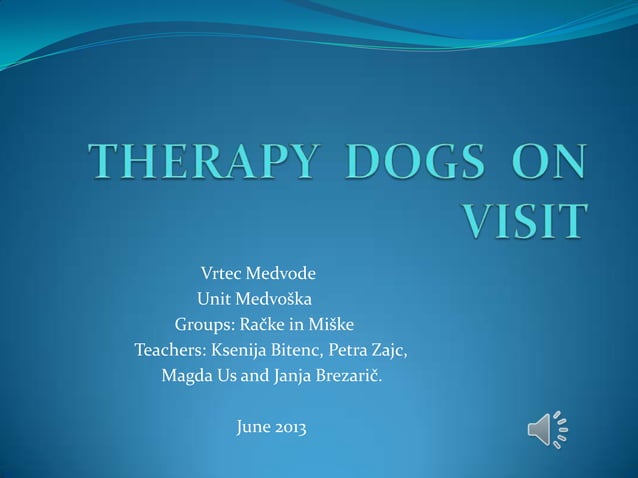 Presentation of therapy dogs | PPTX
