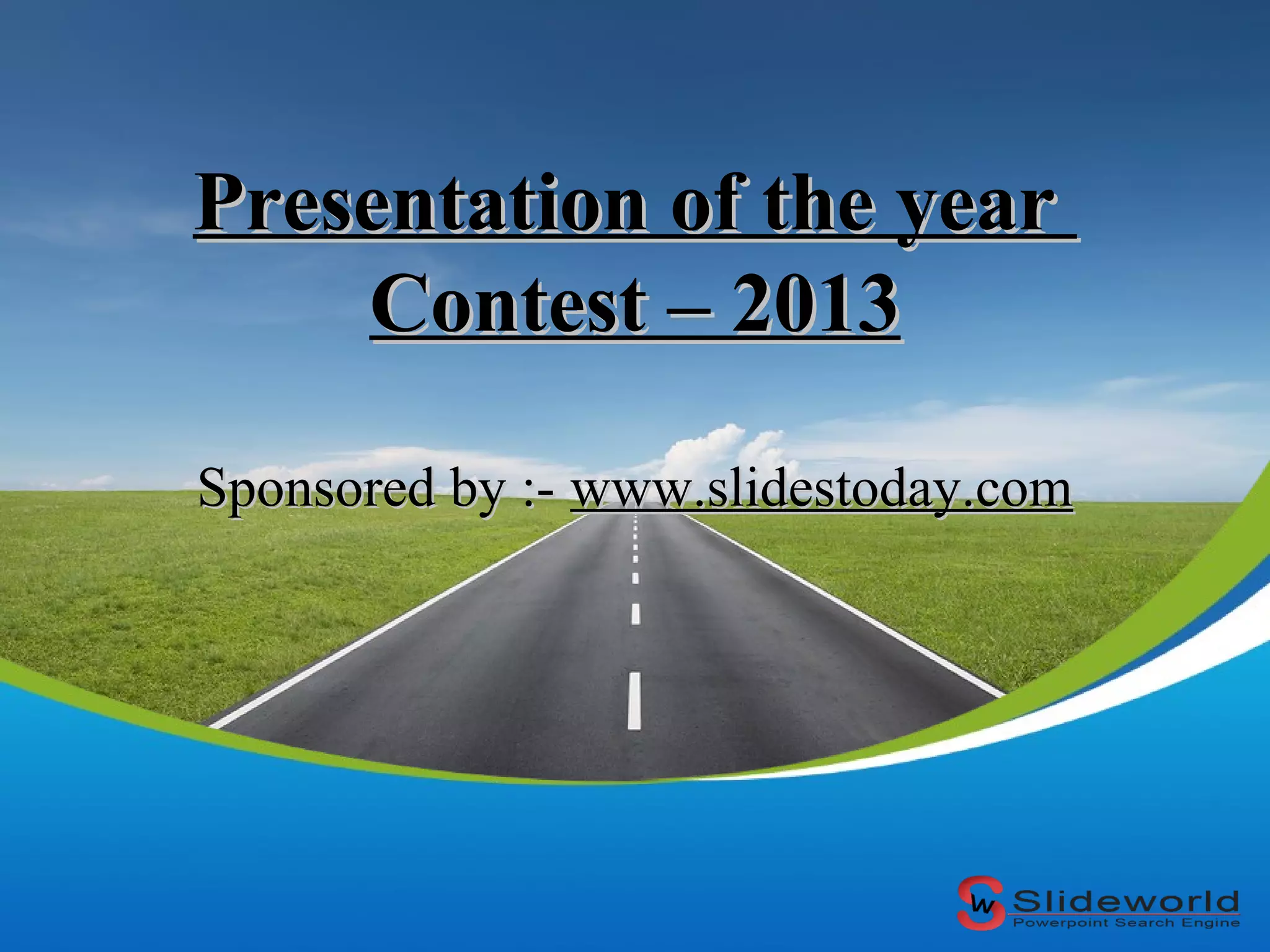 Presentation of the year contest-2013 | PPT