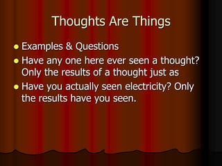 Presentation of thoughts are things | PPTX