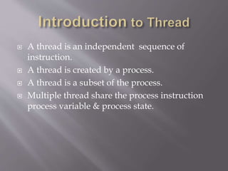 Presentation of thread | PPTX