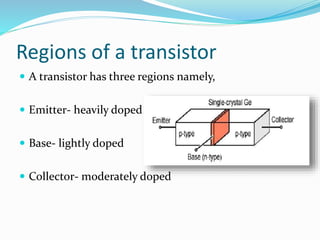 Presentation of transistor | PPTX