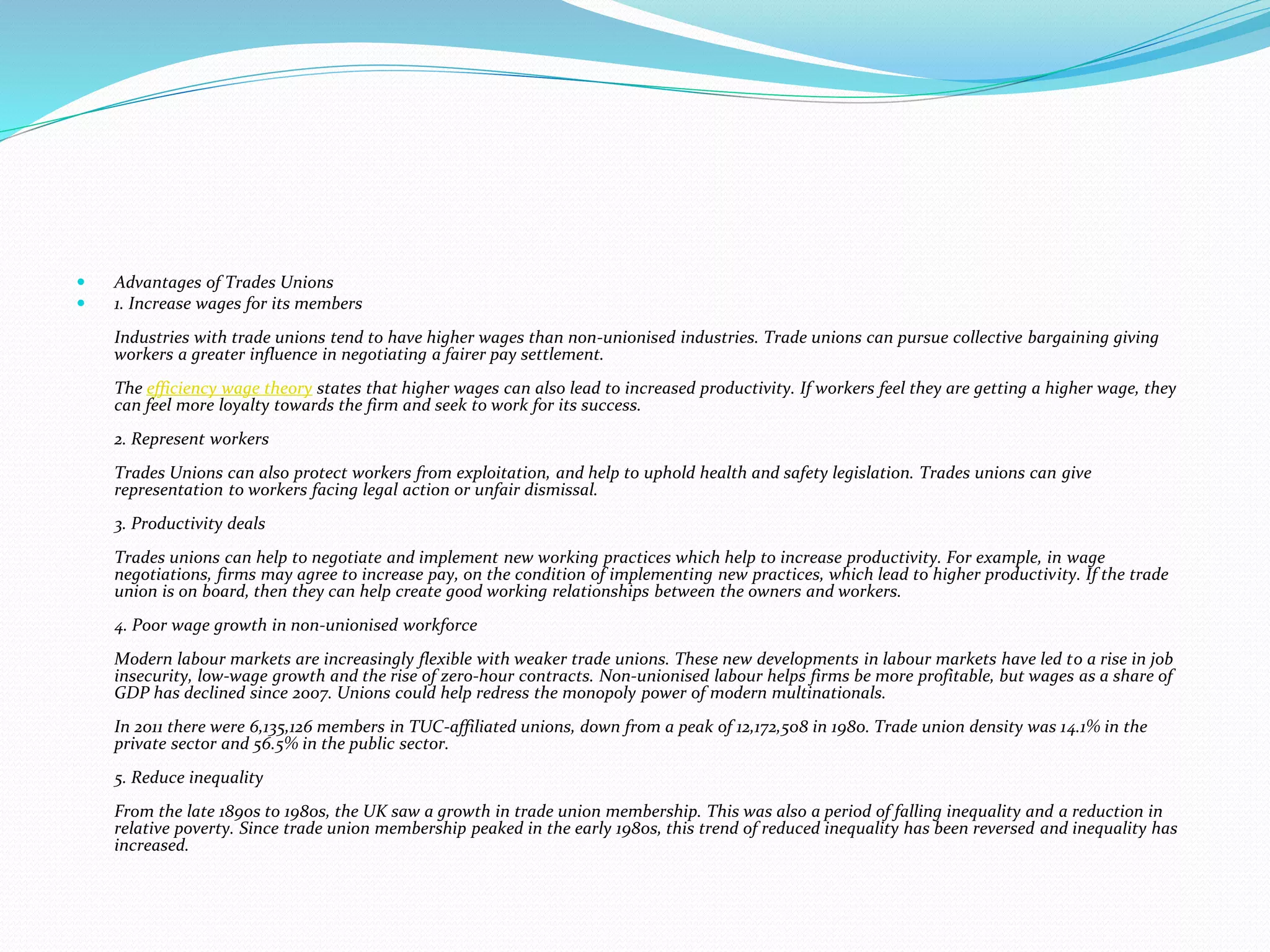 trade unionism | PPTX