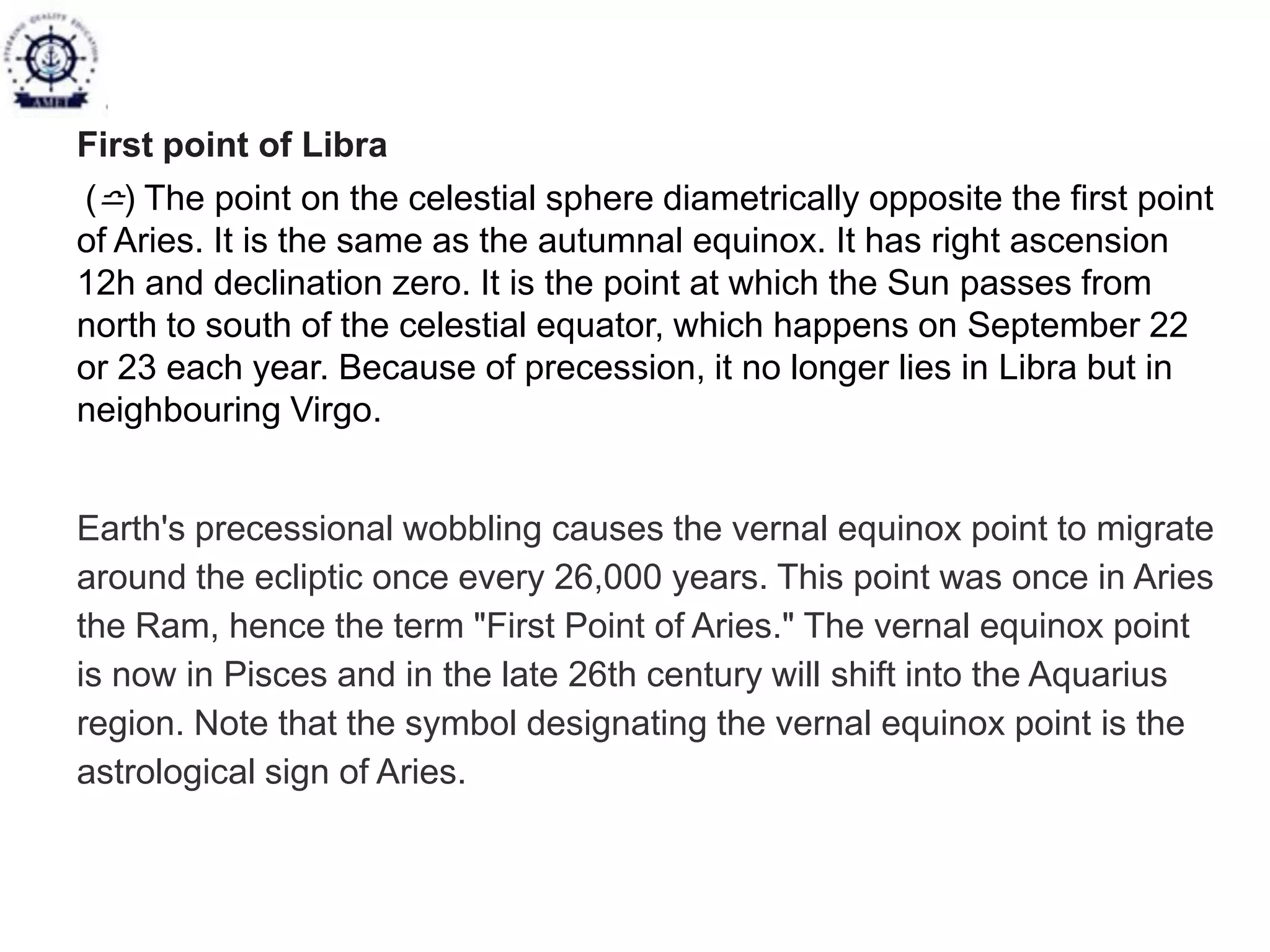 Presentation of Unit 3 NAV II - Celestial Sphere & Coordinates.pdf