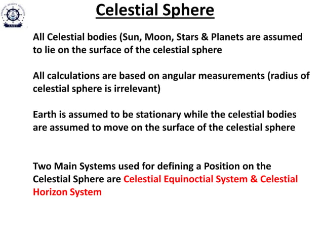 Presentation of Unit 3 NAV II - Celestial Sphere & Coordinates.pdf