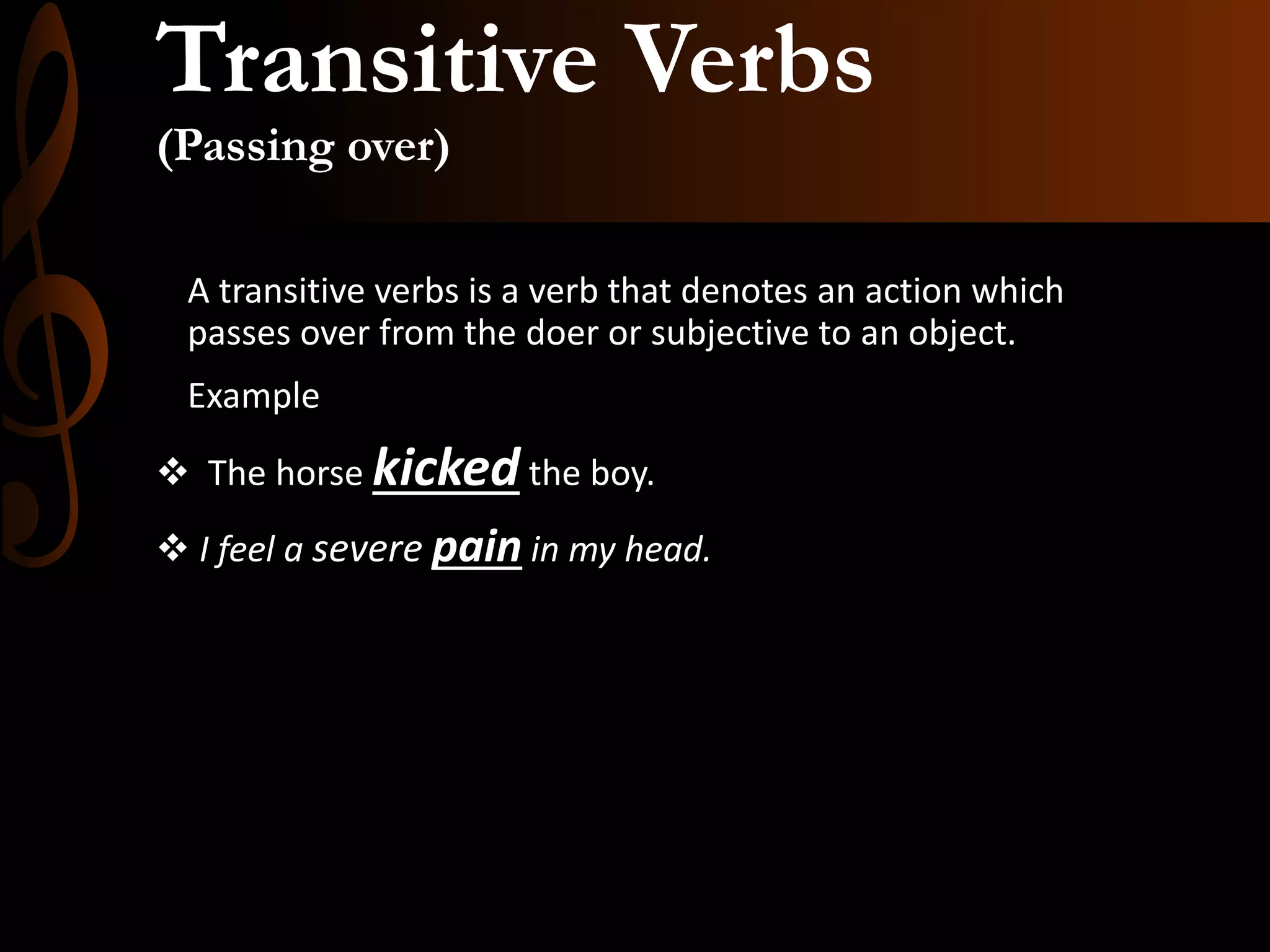 Presentation of verb | PPTX