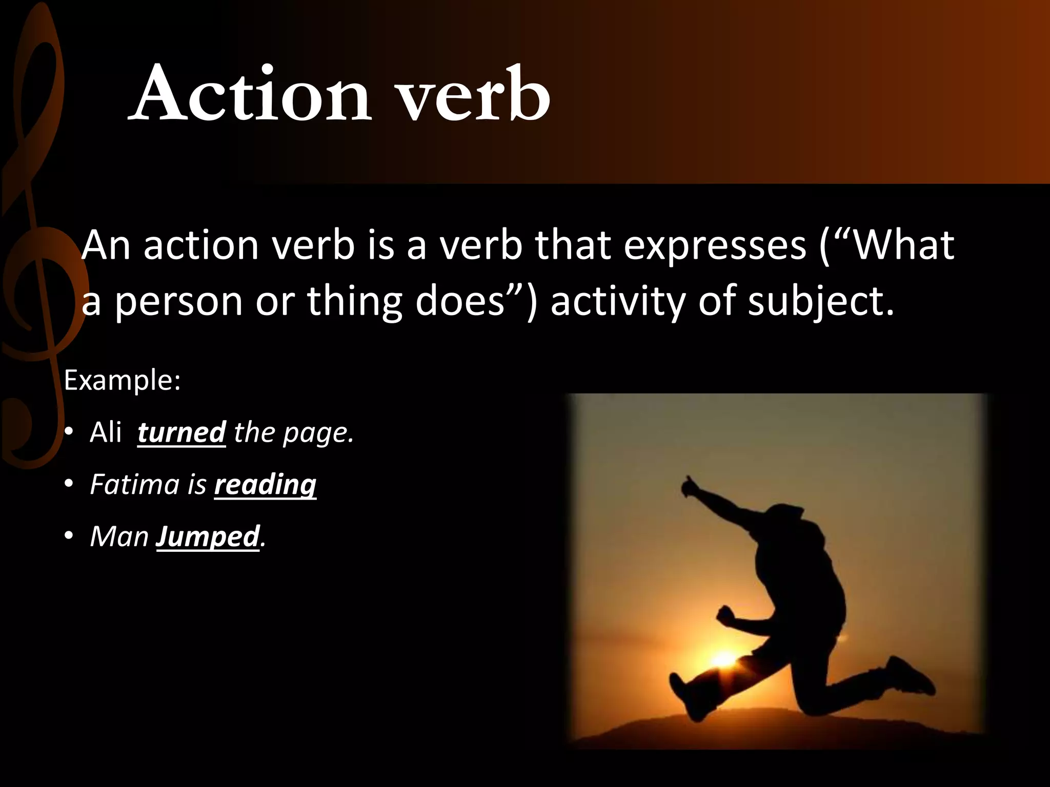 Presentation of verb | PPTX