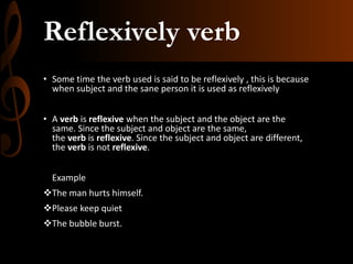 Presentation of verb | PPTX