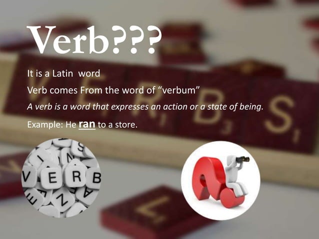 Presentation of verb | PPTX