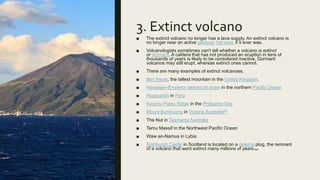 Presentation of volcanoes | PPTX