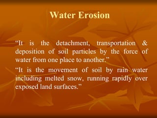 presentation of water erosion.ppt mmmmmm | PPT