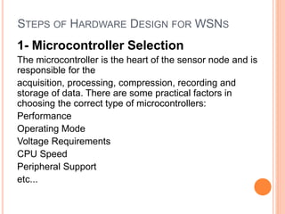 Hardware Design For WSNs | PPTX | Computing | Technology & Computing
