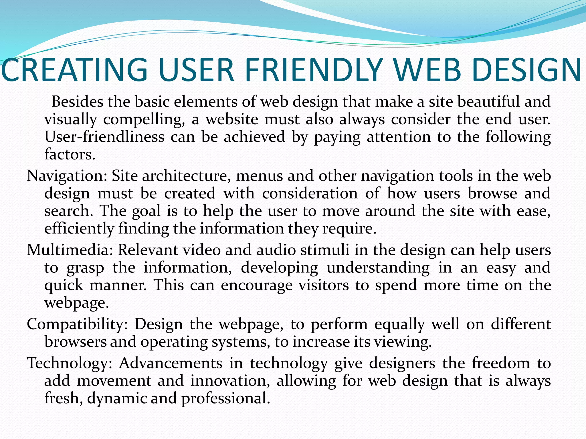 Presentation of web designing | PPTX