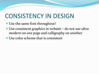 Presentation of web designing | PPTX