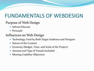 Presentation of web designing | PPTX