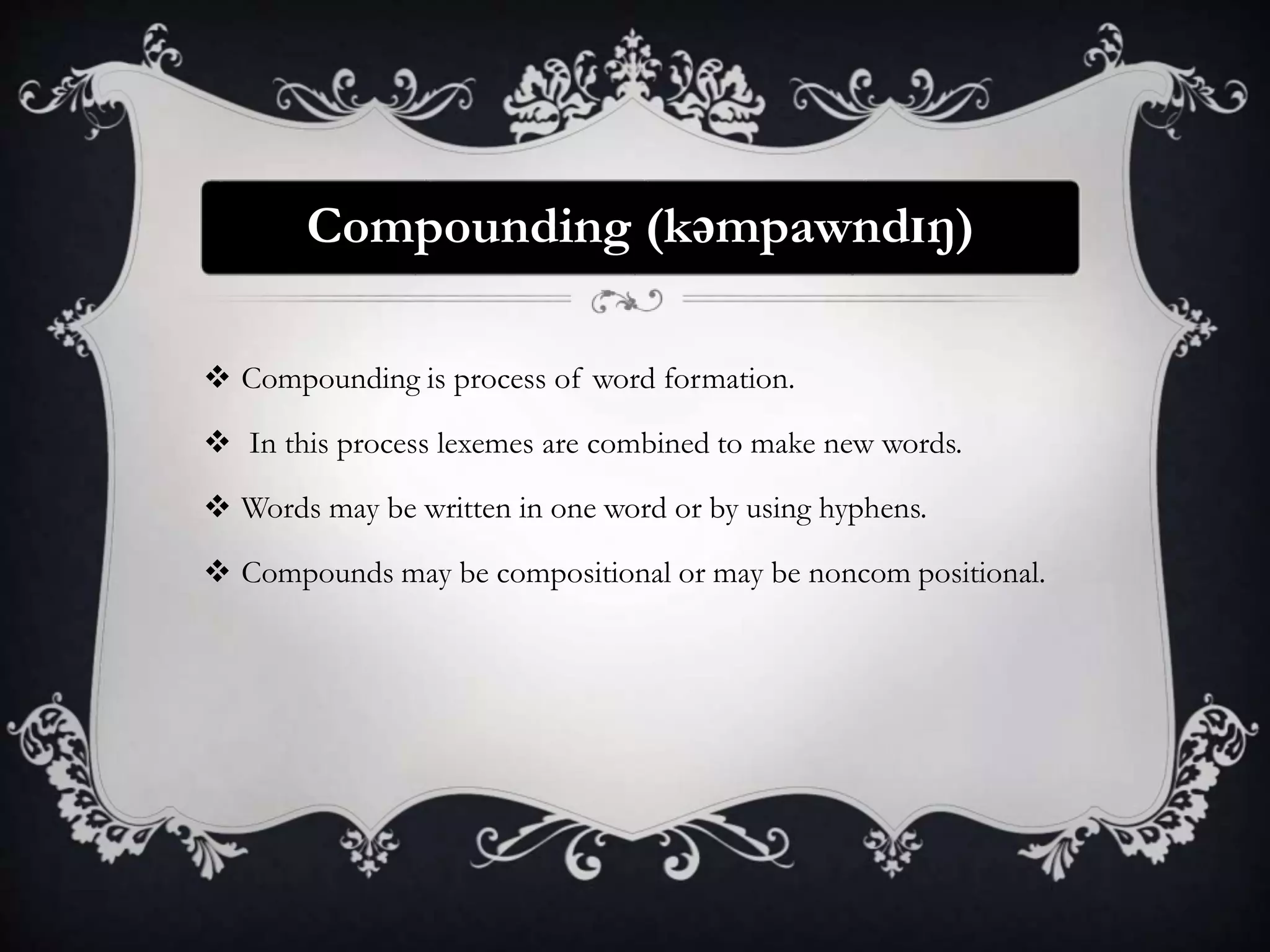 Presentation of word formation | PPTX