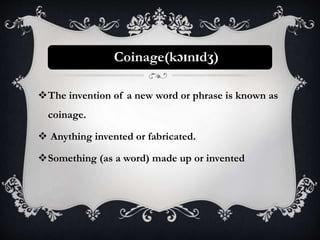 Presentation of word formation | PPTX