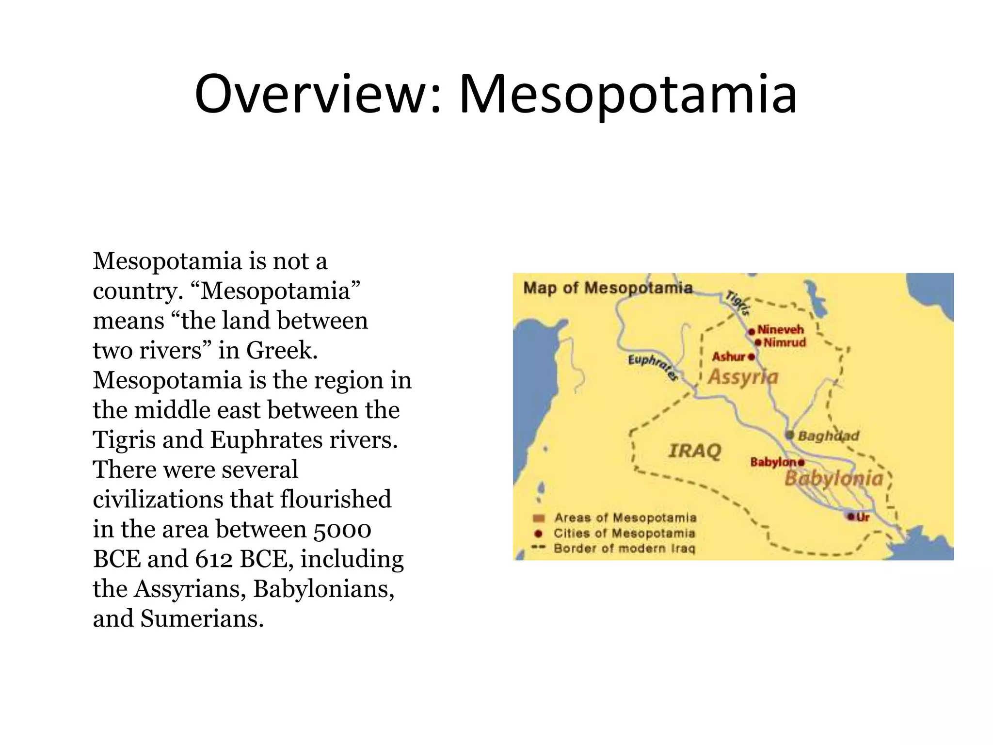Presentation of Mesopotamia | PPTX