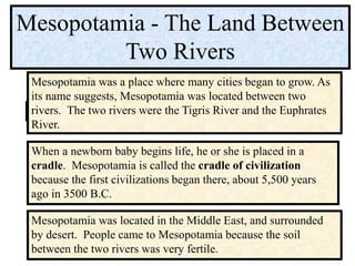 Presentation of Mesopotamia | PPTX