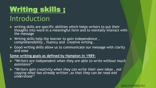 Presentation on writing skills | how to improve writing skills | PPTX