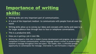 Presentation on writing skills | how to improve writing skills | PPTX