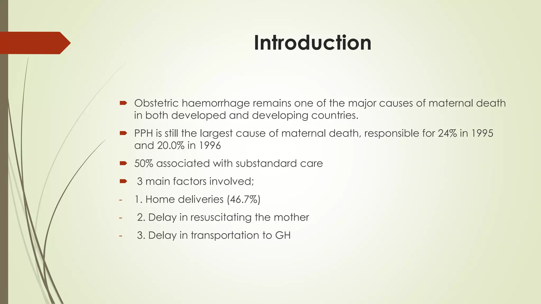 Postpartum Haemorrhage O&G | PPTX