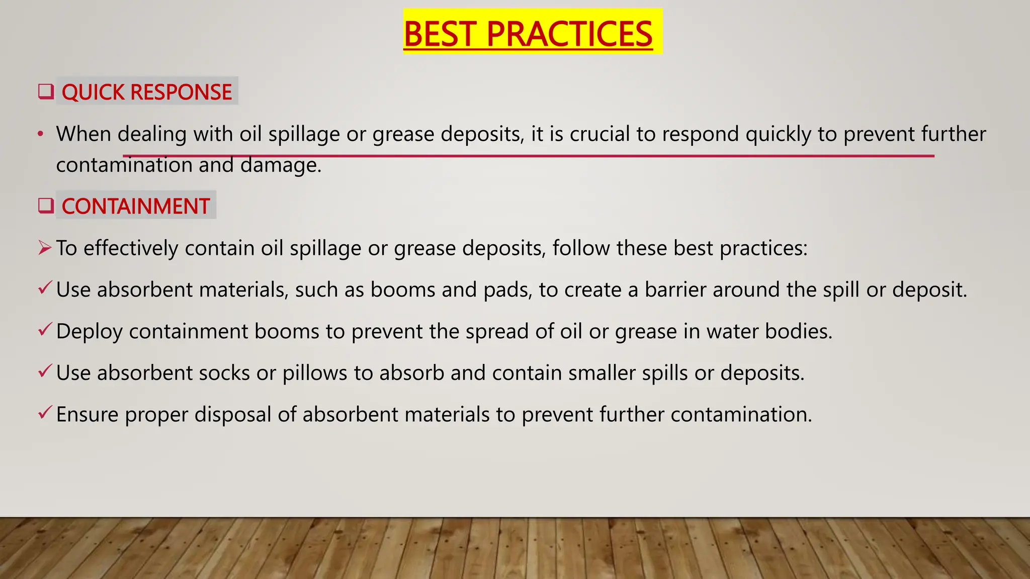 Presentation oil spillage and grease deposits PPT.pptx