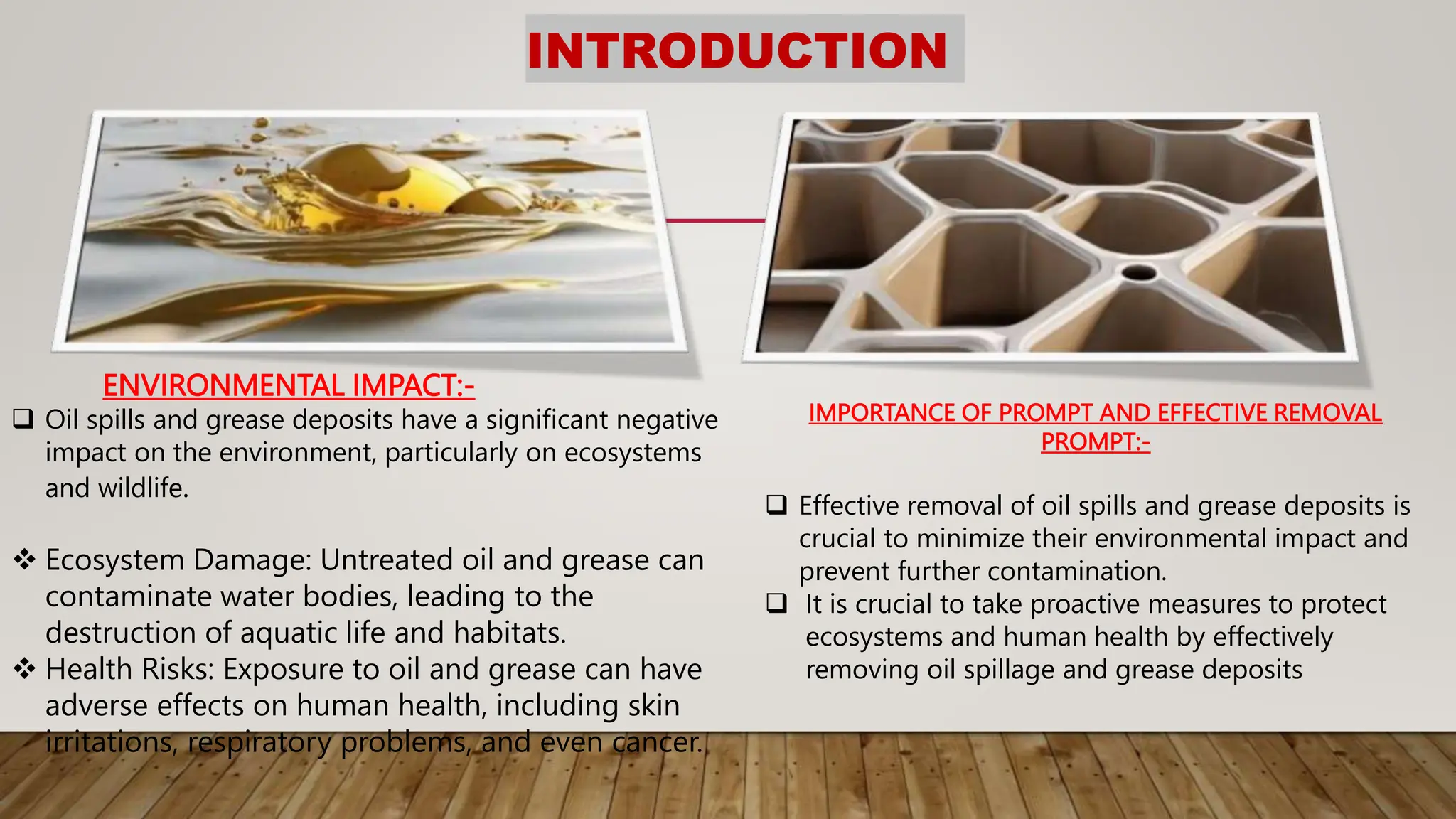 Presentation oil spillage and grease deposits PPT.pptx