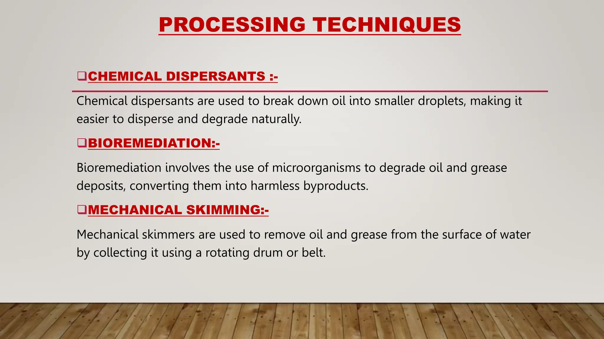 Presentation oil spillage and grease deposits PPT.pptx