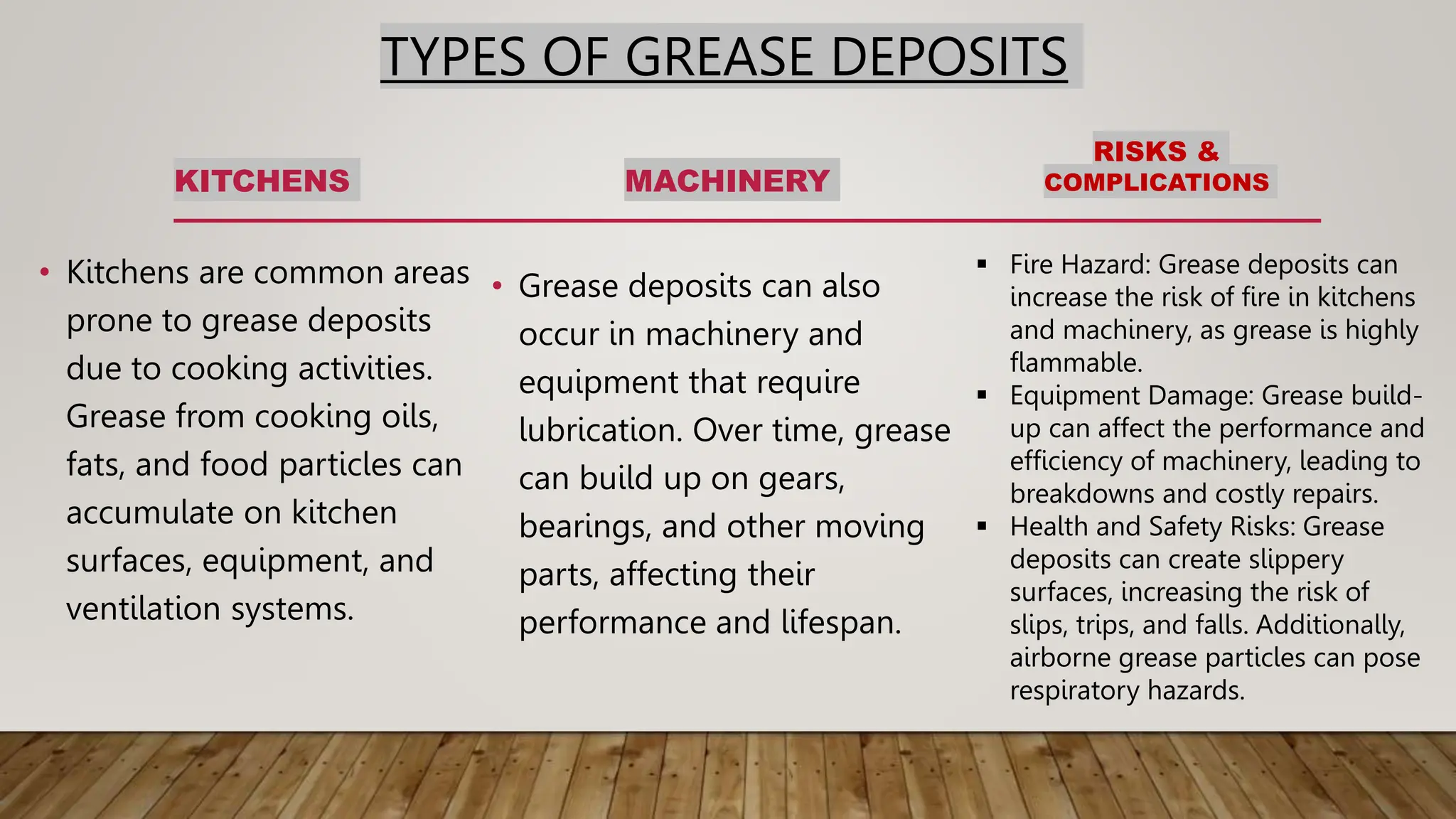 Presentation oil spillage and grease deposits PPT.pptx