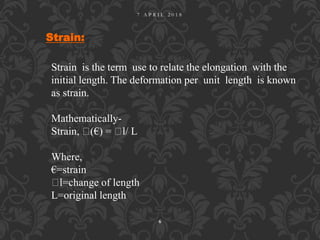 The Topic Is about Textile Fiber Strength (Stress) & Strain | PPTX