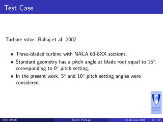 Hydrodynamic Analysis of a Horizontal Axis Marine Current Turbine with ...