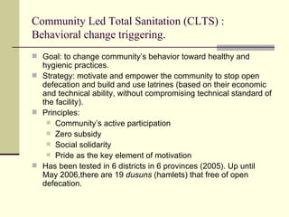 Sanitation Sector Development in Indonesia | PPT