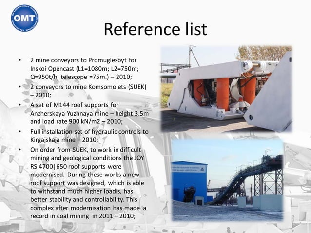 Presentation omt 2012 part 1eng | PPT