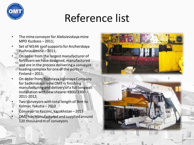 Presentation omt 2012 part 1eng | PPT