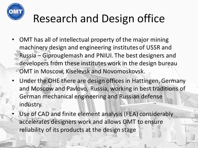 Presentation omt 2012 part 1eng | PPT