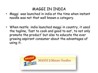 Presentation on Maggi | PPTX
