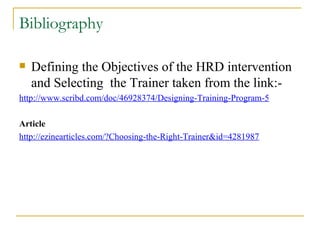 Presentation on desining hrd programe | PPT