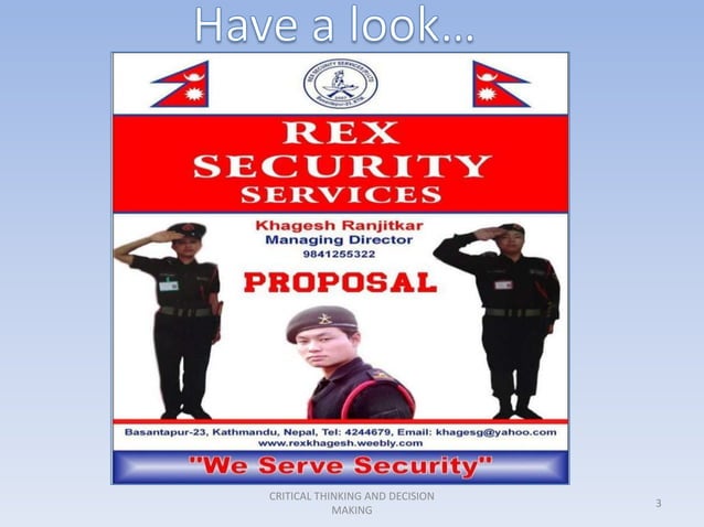 Presentation on rex security service | PPT