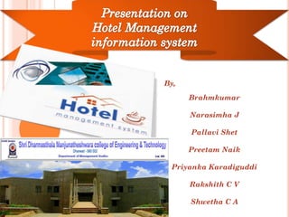 Presentation on hotel management information system | PPTX