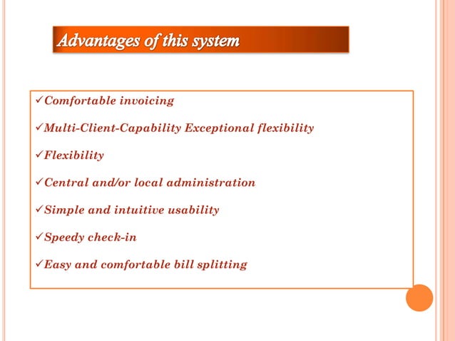Presentation on hotel management information system | PPTX