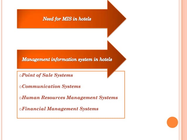 Presentation on hotel management information system | PPTX