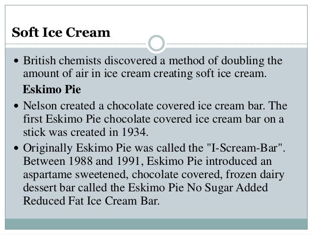 Presentation on Ice cream Industry