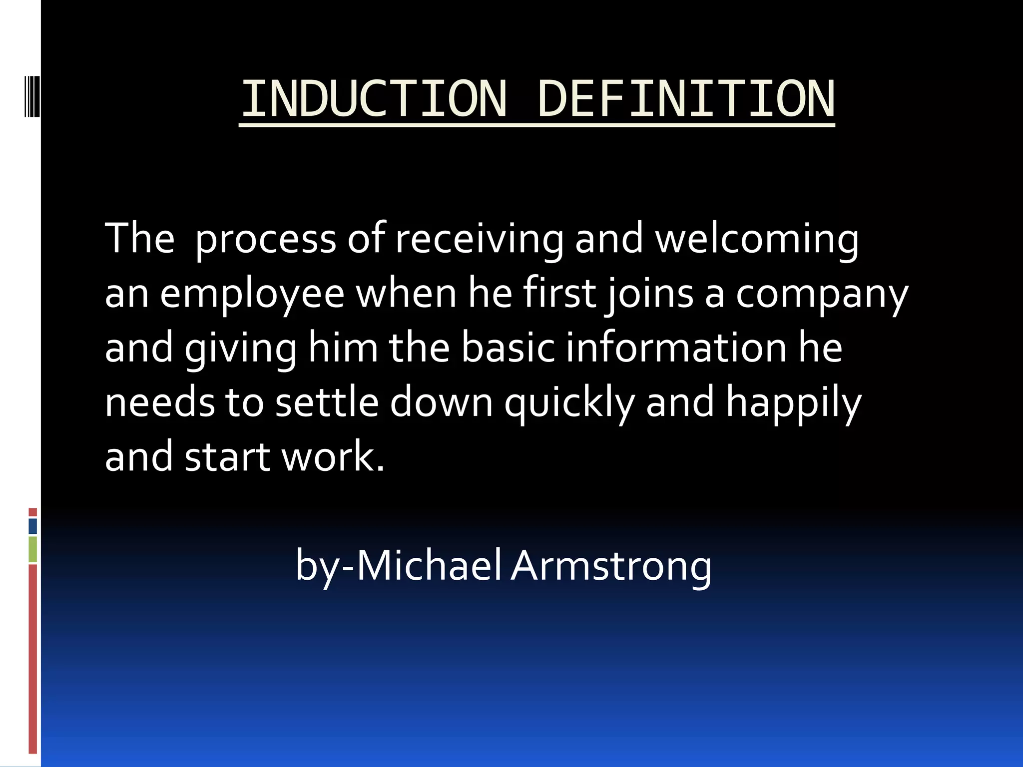 Presentation on induction and placement | PPTX | Careers