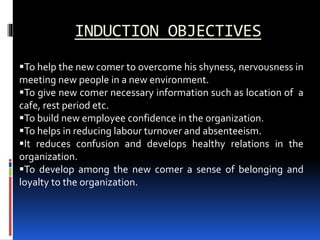 Presentation on induction and placement | PPTX | Careers