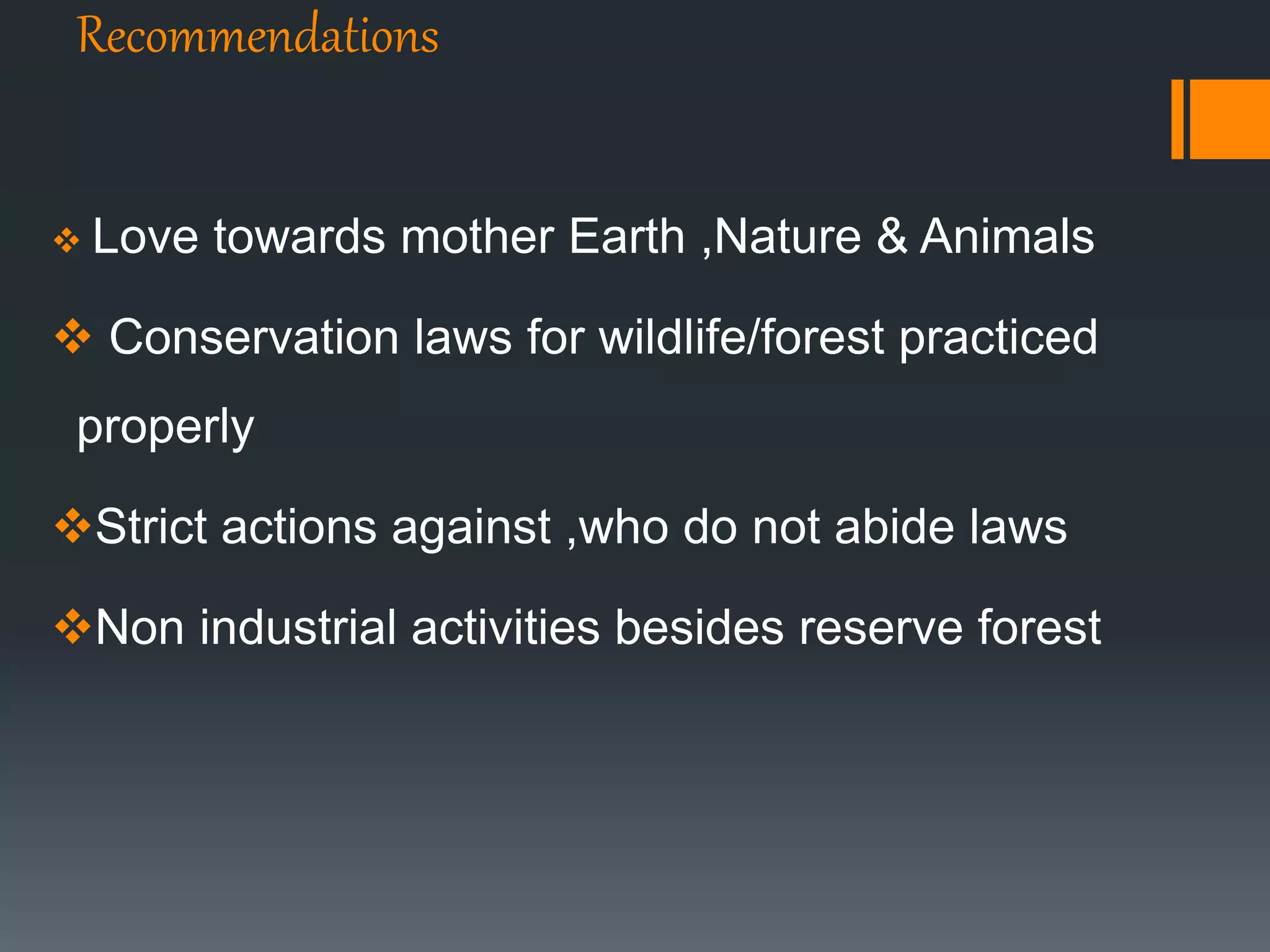 Presentation on nature and wildlife conservation | PPTX